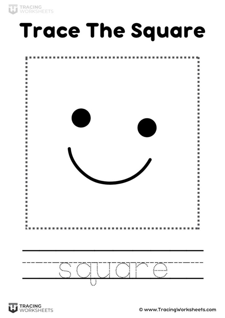 Square Tracing Worksheets – 9 Free Printable PDFs