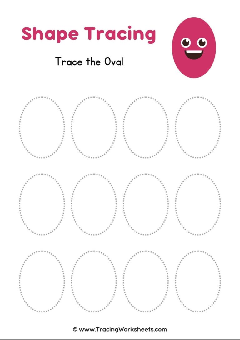 Shape Tracing Worksheets - 18 Free Worksheets