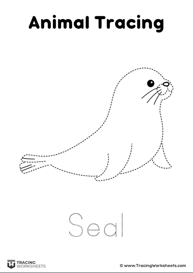 Animal Tracing Worksheets | +20 Animals Pictures
