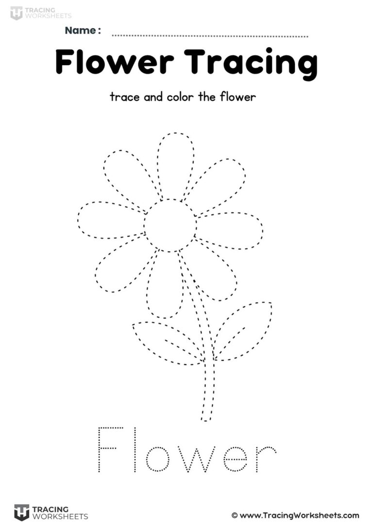 Cute Spring Tracing Activities: Lines, Animals & Flowers