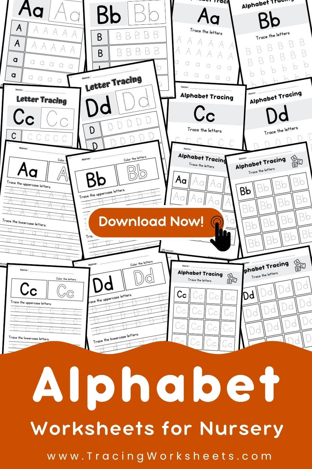 Alphabet Worksheets for Nursery (A–Z Bundle) | Free Printables